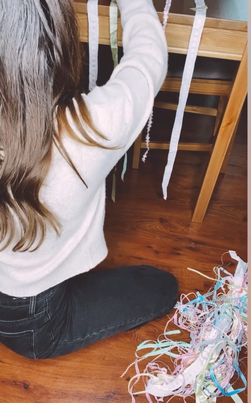 Simple Sensory Activity for Babies With Ribbons - Emily's Little Loves