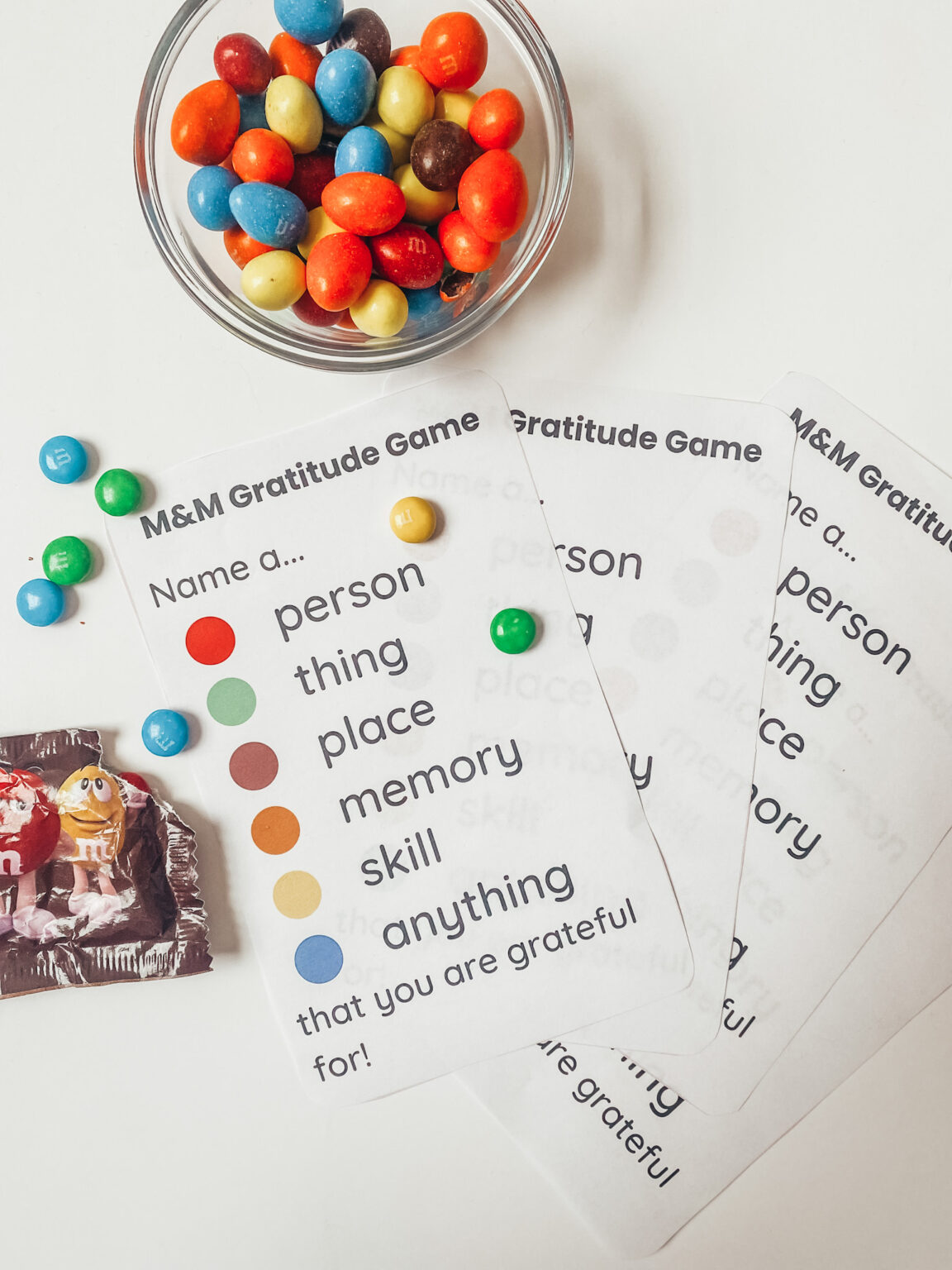 M&M Thanksgiving Activity for Families - Emily's Little Loves